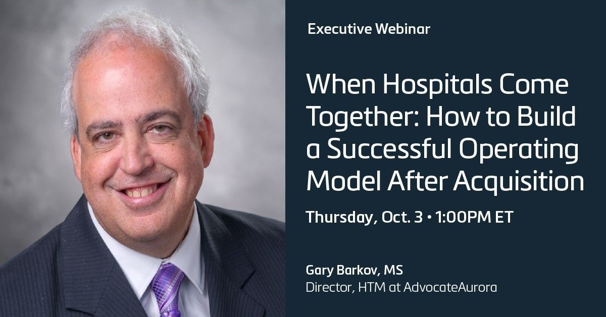 When Hospitals Come Together: How to Build a Successful Operating Model ...
