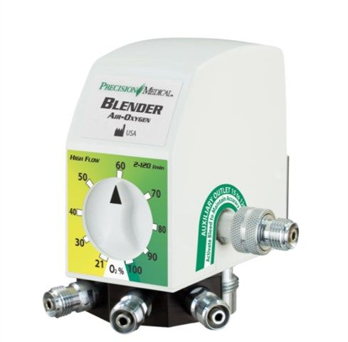 Blenders/Regulators/Flowmeters Precision Medical Air-Oxygen Blender ...