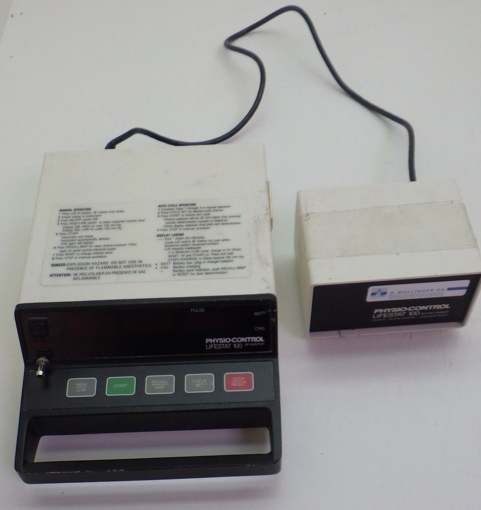 Physio-Control Lifestat 100 Physio ControlBlood Pressure Monitor - User ...